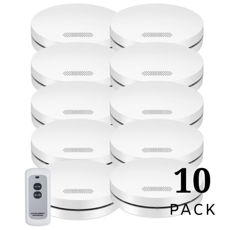 Wireless Interconnected Photoelectric Smoke Alarm Slimline