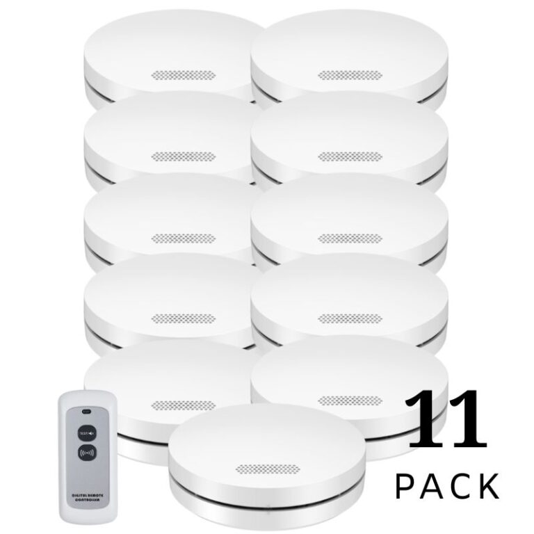 Wireless Interconnected Photoelectric Smoke Alarm Slimline